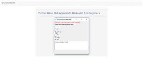 Python Basic Gui Application Dedicated For Beginners Free Source
