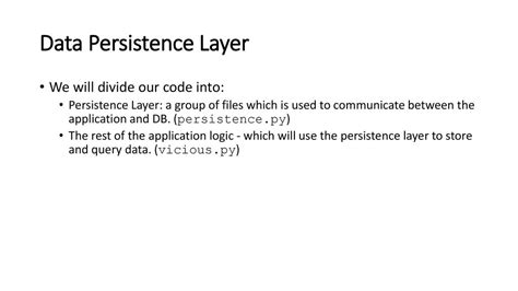 Sql Application Persistence Design Patterns Ppt Download