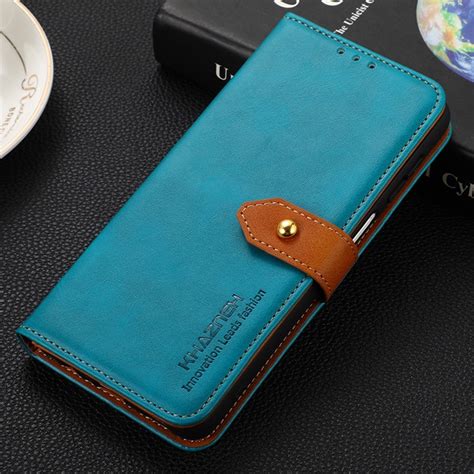 Samsung Galaxy A54 A35 A14 5g A24 Classic Cow Grain Flip Casing Premium