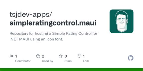 Github Tsjdev Appssimpleratingcontrolmaui Repository For Hosting A