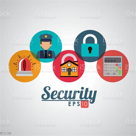 Security Design Vector Illustration Stock Illustration Download Image