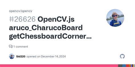 Opencv Js Aruco Charucoboard Getchessboardcorners Broken Issue