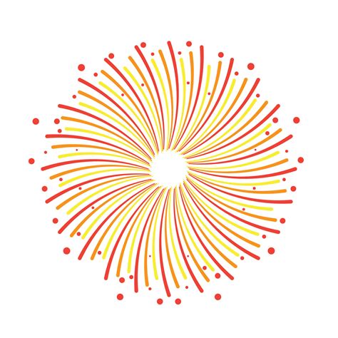 Free Vector Of Fireworks Explosion Cartoon Illustration Fireworks Element Set For Party Event