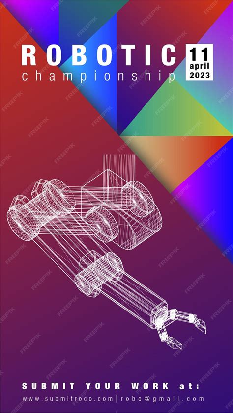 Premium Vector Robot Poster