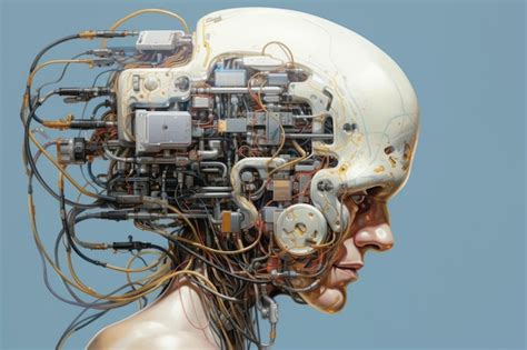 Premium Photo Robot Brain Generate Ai