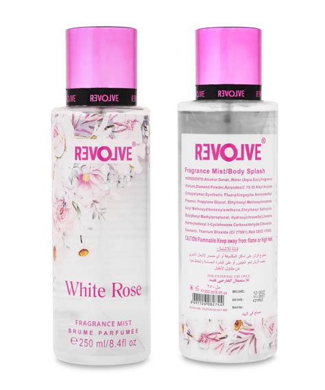 White Rose 250ml Long Lasting Body Mist Revolve Fragrances