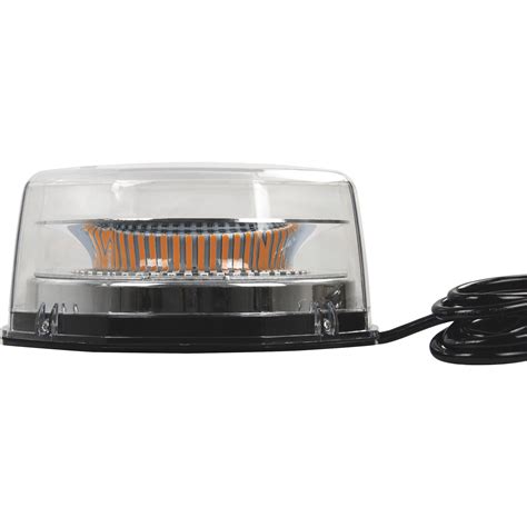 Blazer Led Low Profile Class 1 Warning Light 12v Clear Lens Amber Leds 8 Flash Patterns