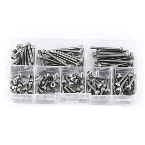 Hex Socket Head Fasteners Machine Screws And Hex Nuts Assortment Kit Corrosion Resistance For