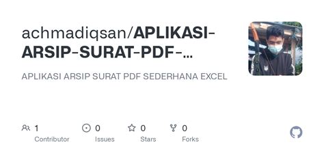 github achmadiqsan aplikasi arsip surat pdf sederhana excel aplikasi