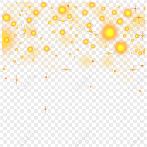 Yellow Gradient Highlight Light Effect Spot Bokeh Light Translucent
