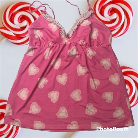 Betsey Johnson Intimates And Sleepwear Rare Betsey Johnson Pink Heart