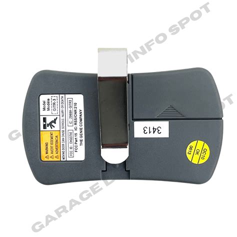 Oem Gitr 3 Genie 36433a Garage Door 3 Button Opener Remote Intellicode