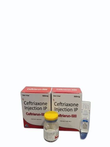 Ceftriaxone 500 Mg Injection At Rs 55 Vial Ceftriaxone Injection In