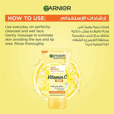 Garnier Skin Active Fast Bright Vitamin C Scrub 150 Ml Online At Best
