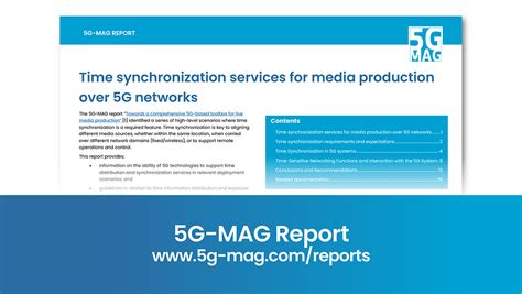 Time Synchronization Services For Media Production Over 5g Networks