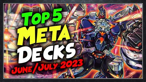 Top 5 Best Meta Decks Junejuly 2023 Yu Gi Oh Youtube