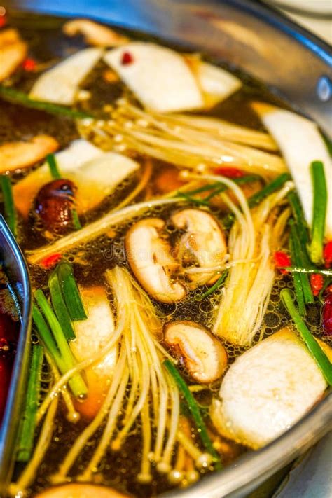 Close Up Of The Bottom Of Traditional Chinese Sichuan Hot Pot Two