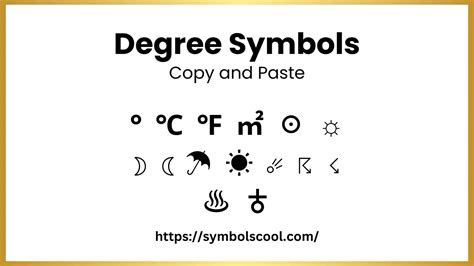 Degree Symbols Copy And Paste