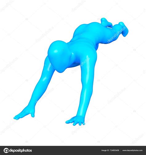 Rendering Man Posing Stock Photo Tsuneomp