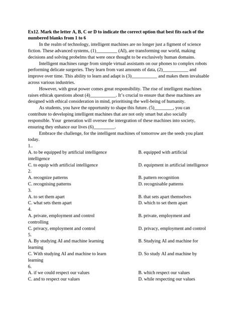 Ex12 Pdf Artificial Intelligence Intelligence Ai And Semantics