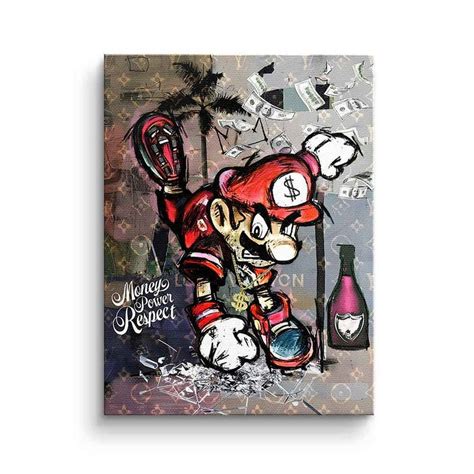 Dotcomcanvas® Leinwandbild Money Power Respect Leinwandbild Money