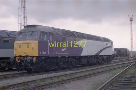 Original Railway Photographic Negative Class 47 47817 At Tinsley £3 00