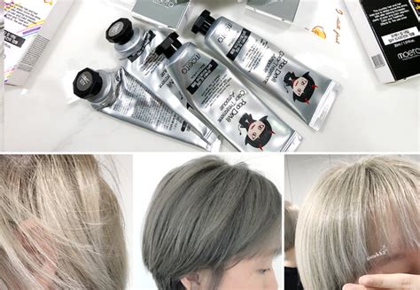 셀프 그레이 염색~ 컬러트리트먼트 섞어서 애쉬브라운and그레이 그 중간쯤 네이버 블로그