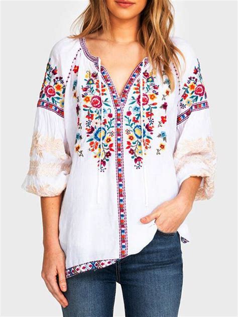 Fashion Bohemian Blouses For Ladies Anniecloth Anniecloth Womens