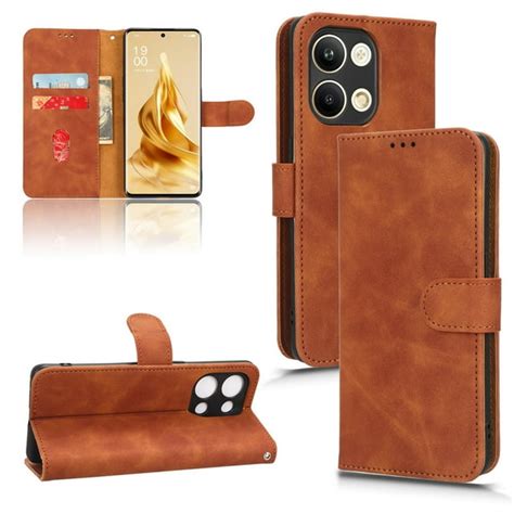 Matte Magnetic Flip Wallet Phone Case For Oppo Reno 9 Pro A54 A74 A93