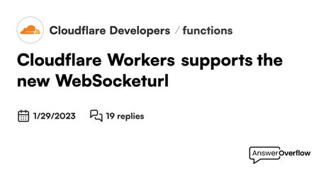 Cloudflare Workers Supports The `new Websocketurl` Constructor