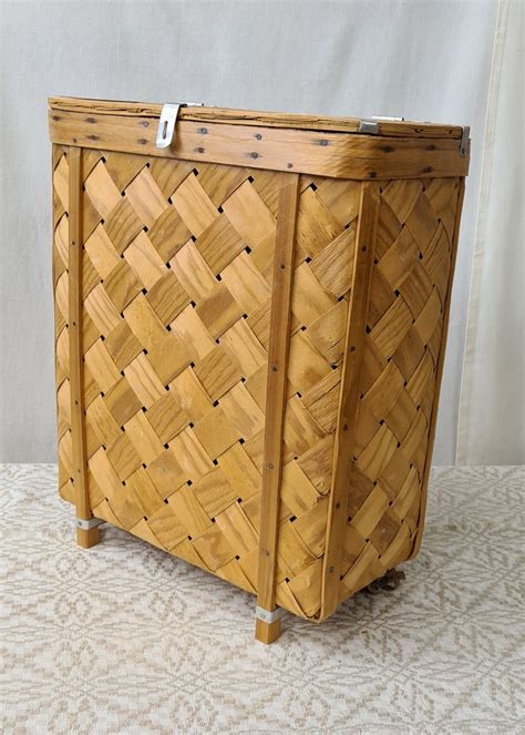 Large Wooden Braided Carry Box Sweden 1970s For Sale At Pamono
