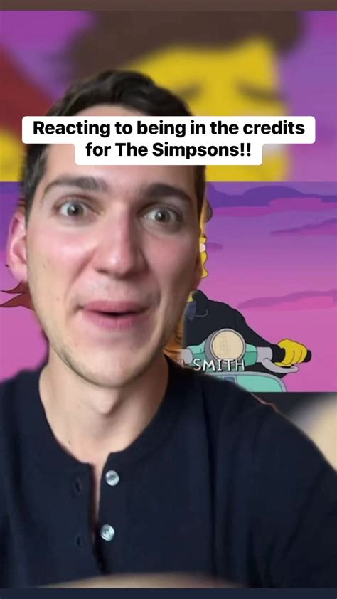 Reacting To Being In The Credits For The Simpsons Simpsons Actor