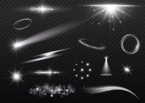 Sunlight Abstract Special Effect Light Effect Set Glow Isolated