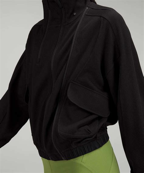 Lululemon Adaptable Fit Full Zip Jacket Black Lulu Fanatics