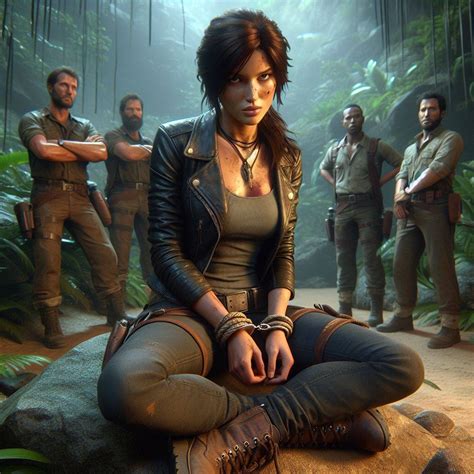 Lara Croft Captured By My Men By 1337monki1337 On Deviantart