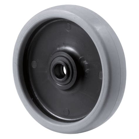 K Series Castor 100mm X 23mm TPE Rubber Wheel Plain Bearing Swivel