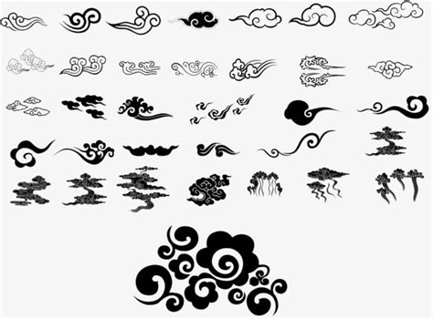 ベクトル雲紋無料ダウンロードイラストpng素材、 雲紋 白い 黒いベクター画像、psdファイルと背景 Pngtree 雲 デザイン