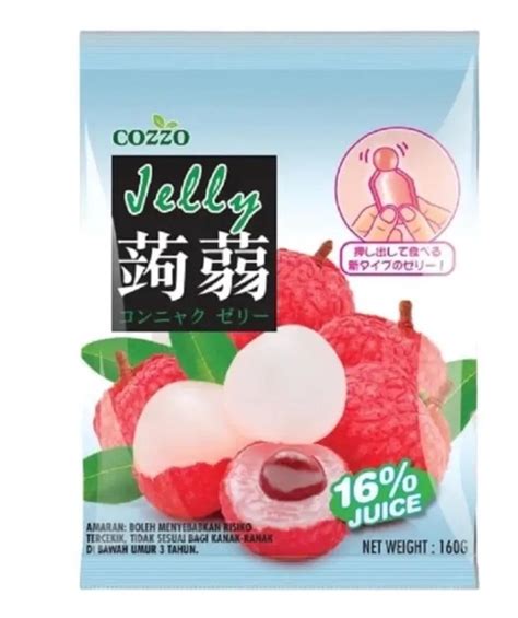 Конжак желе зі смаком лічі Cozzo Jushida Konnyaku Jelly Lychee 160г ...