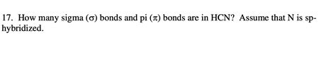 Solved How many sigma σ bonds and pi π bonds are in Chegg