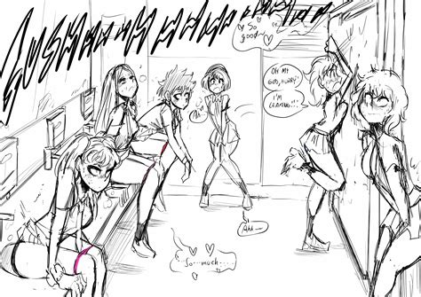 Rule 34 6girls Biku Desperation Female Have To Pee Monochrome