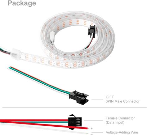 BTF LIGHTING WS B RGB SMD Individual Addressable FT Pixels M Pixels Flexible