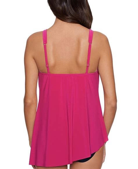 Magicsuit Womens Winnie Scoop Neck Asymmetric Hem Tankini Top Macys