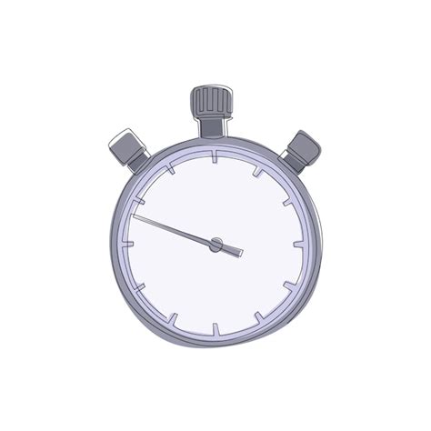 Premium Vector Single Continuous Line Drawing Stopwatch Watch To