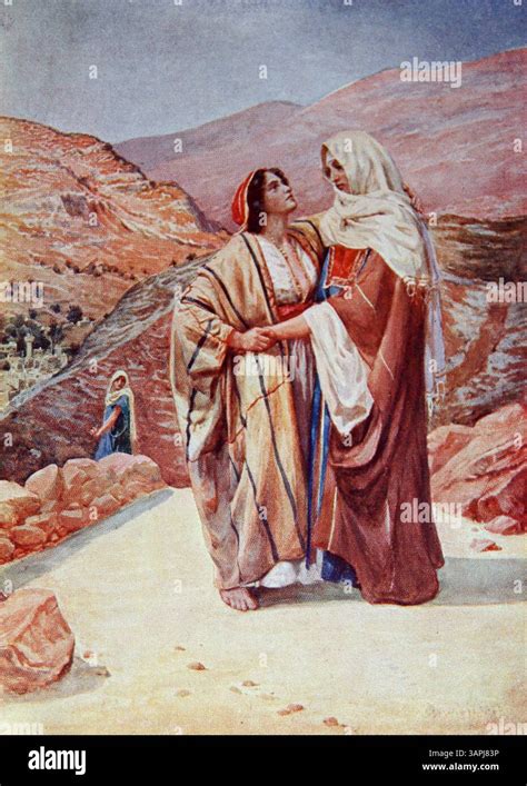Illustration Of Ruth And Naomi Naomi Set Out To Return To Canaan