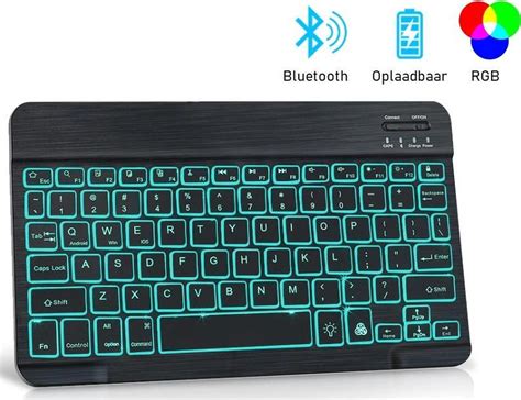 Draadloos Toetsenbord Bluetooth Ios Windows Android Stille Knoppen Bol