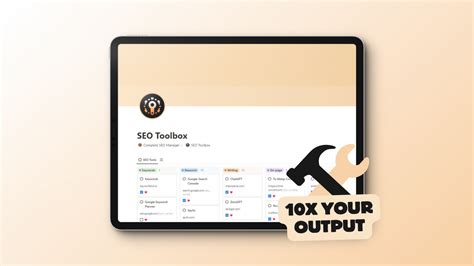 Complete Seo Manager For Notion Business Template