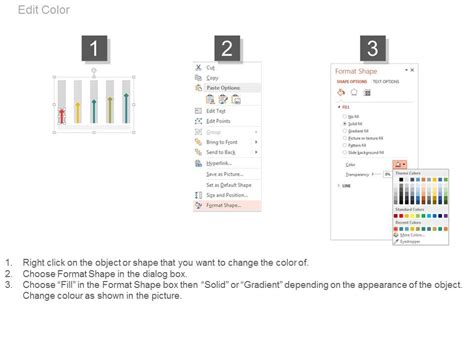 vertical arrows timeline with years powerpoint slides