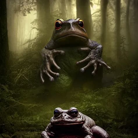 Giant Evil Monsterous Toad In The Forest Toads Stable Diffusion OpenArt
