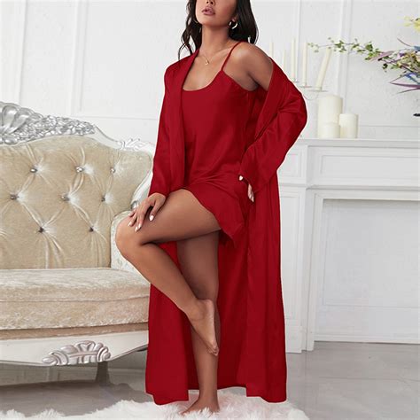 Dyfzdhu Nightgowns For Women Nightgown Underwear Satin Chemise Nightie