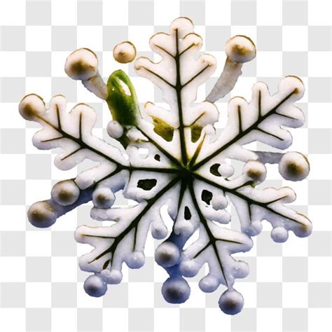 Download Unique Snowflake Mushroom Art Png Online Creative Fabrica